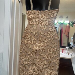 Valiant | Dresses | Designer Valiant Xs Nude Swarovski Dress With Puffy ...